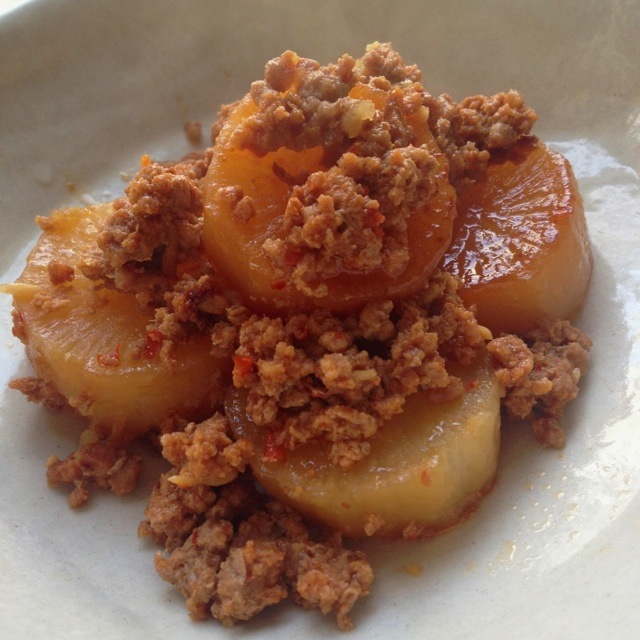 大根のピリカラそぼろ煮/Koichi Shibataさんのレシピ | Snapdish[スナップディッシュ]