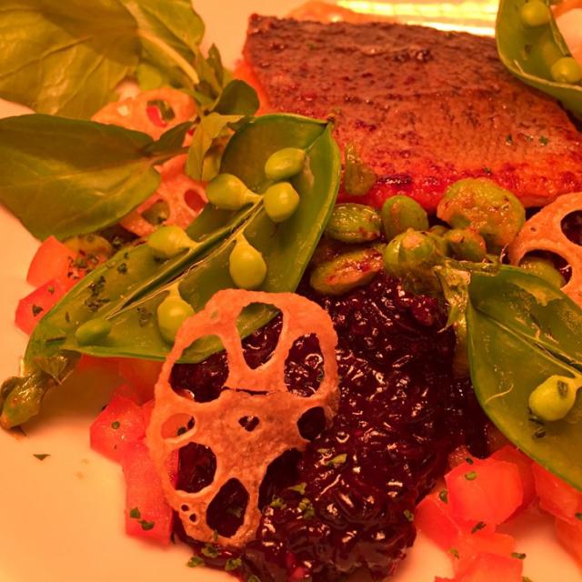 SalmonNagano black rice a.../Michael Kohl | Snapdish[スナップディッシュ]