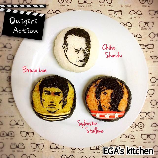 おにぎりアクション スター/ega | Snapdish[スナップディッシュ]