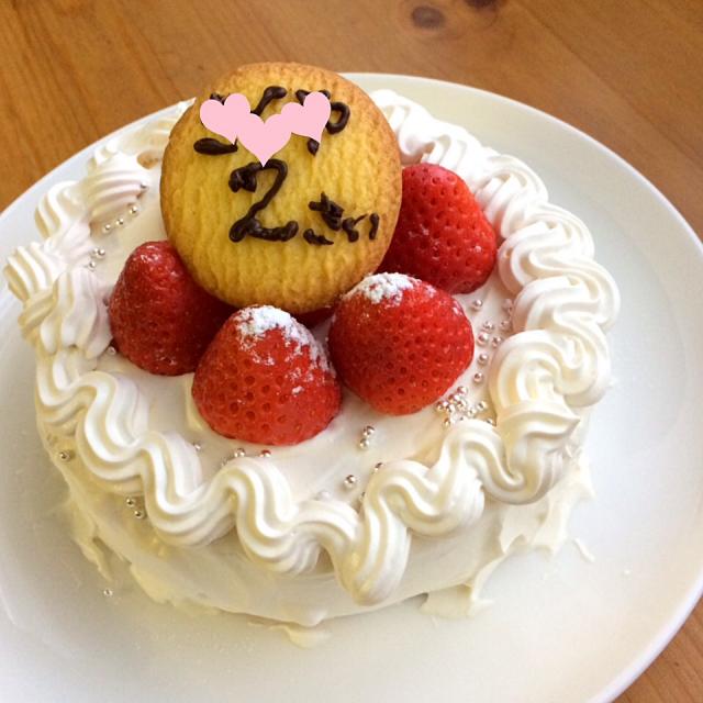 2歳のバースデーケーキ/momosaku | Snapdish[スナップディッシュ]