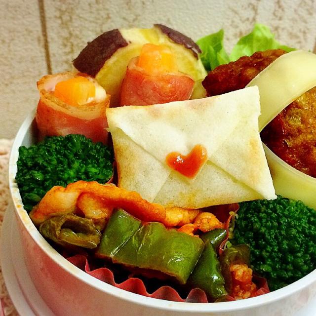 春巻の皮deミニラブレター チーズ入り/egaさんのレシピ | Snapdish[スナップディッシュ]