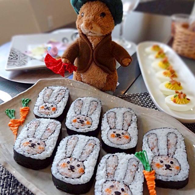 Easter Bunny Sushi/The Reinharts | Snapdish[スナップディッシュ]