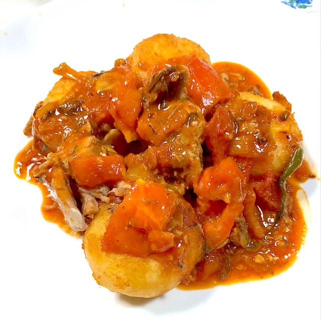 チーズ入りポテト餅のラビオリ風/Hideto Ikedaさんのレシピ | Snapdish[スナップディッシュ]