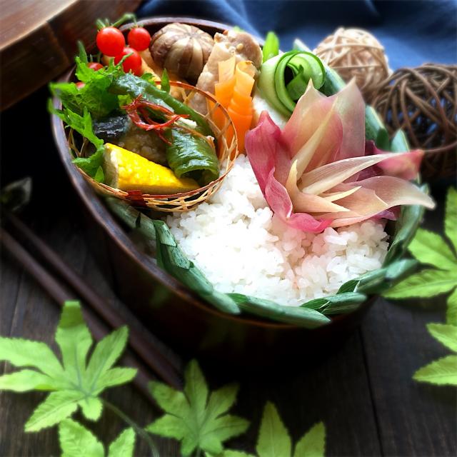 茗荷で 睡蓮の花弁当今日のお弁当/puchan_cafe | Snapdish[スナップディッシュ]