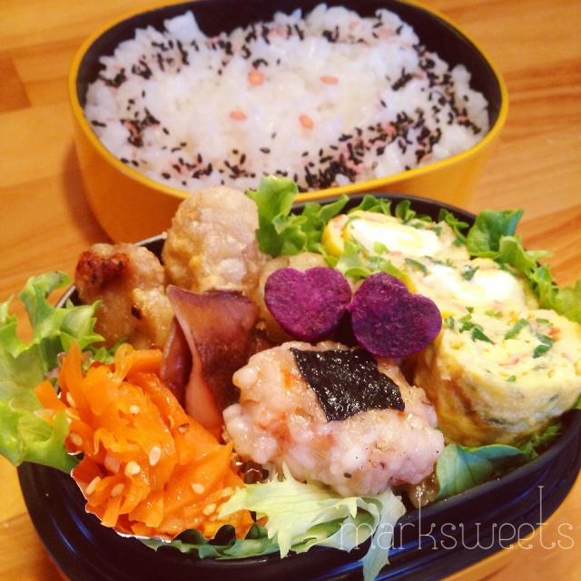 旦那くんの夜勤弁当や 焼き芋も作るよぉ o 笑/marksweets | Snapdish[スナップディッシュ]