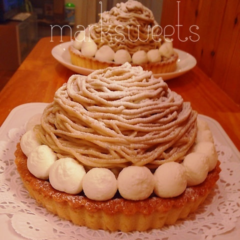 お父さん70歳おめでと 昨日のペーストでモンブランタルトや/marksweetsさんのレシピ | Snapdish[スナップディッシュ]