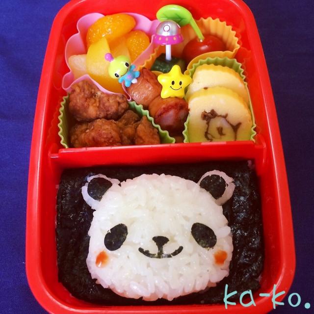 パンダ海苔弁/kaaco☆ | Snapdish[スナップディッシュ]