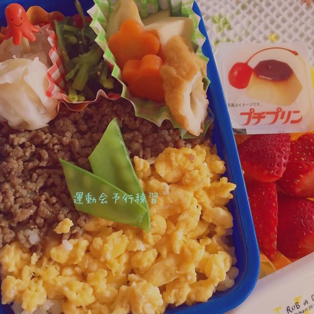そぼろ弁当/harutomomama | Snapdish[スナップディッシュ]