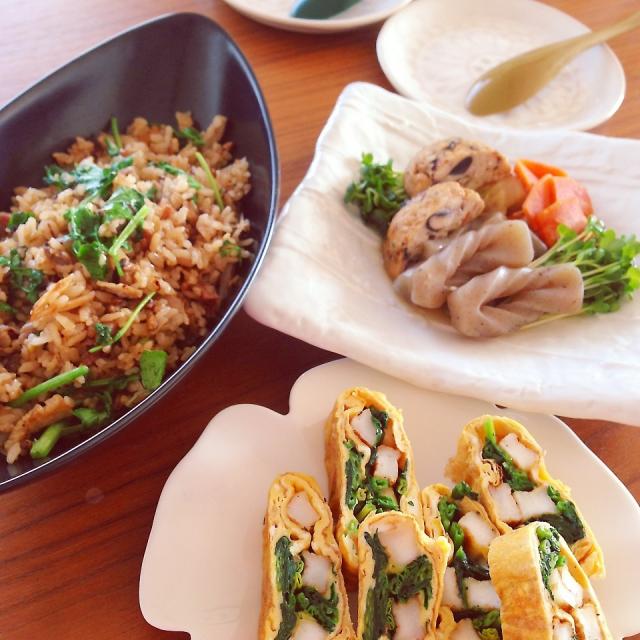 クレソンチャーハンとその他w/@chieko_tanabe_ | Snapdish[スナップディッシュ]