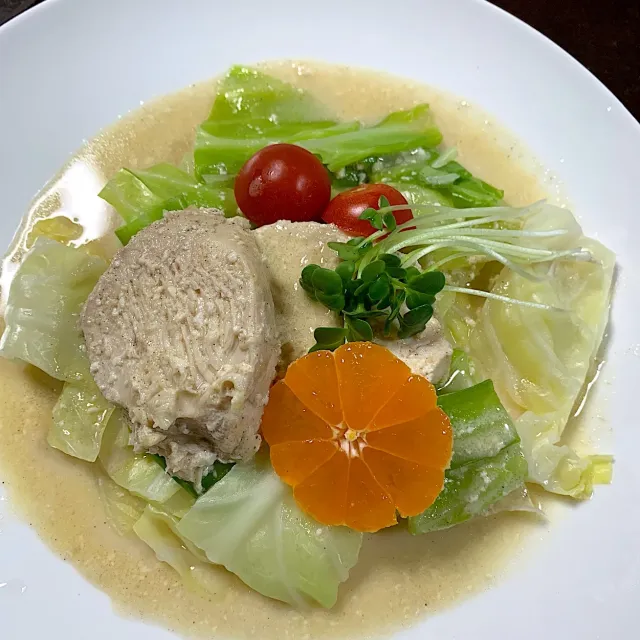 鳥胸肉の温野菜サラダ/Hideto Ikedaさんのレシピ | Snapdish[スナップディッシュ]