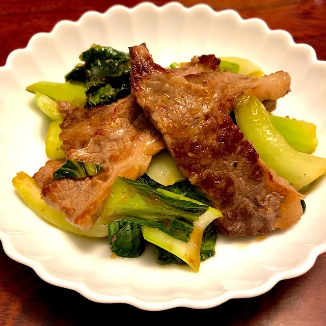 牛肉と青梗菜のおろし醤油炒め/Na_o | Snapdish[スナップディッシュ]