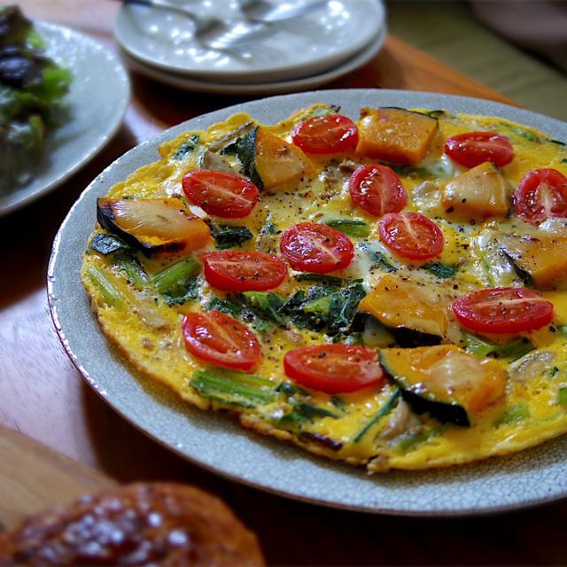 フライパンでオープンオムレツ/@chieko_tanabe_さんのレシピ | Snapdish[スナップディッシュ]