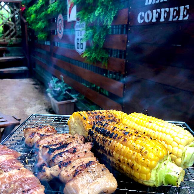 自宅庭BBQで とりあえず1人でビールを飲む感じ/sudachi | Snapdish[スナップディッシュ]