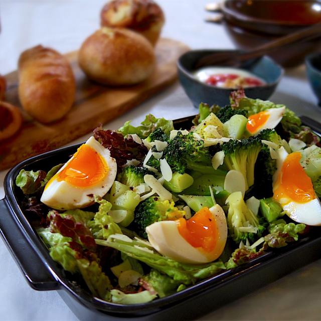 サラダ朝ごはん/@chieko_tanabe_さんのレシピ | Snapdish[スナップディッシュ]