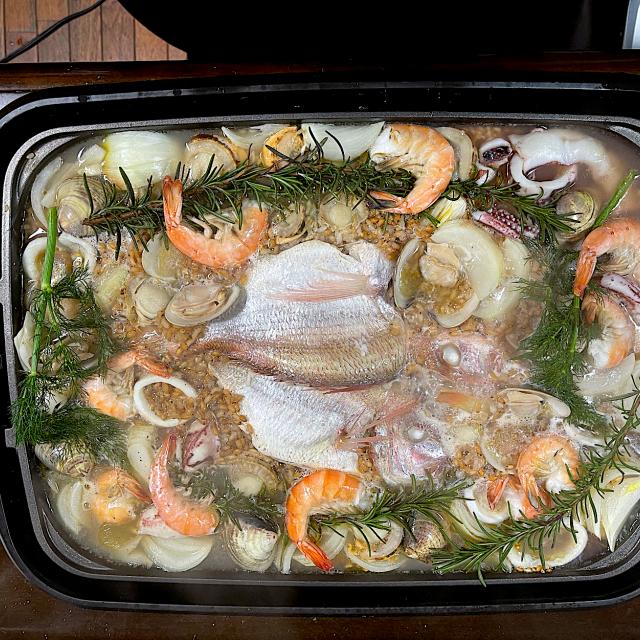 アクアパッツァ風パエリア/Hideto Ikeda | Snapdish[スナップディッシュ] (ID:vvWfqa)