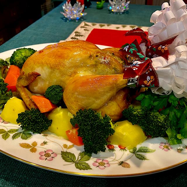 2022Xmasのローストチキン/Rariko | Snapdish[スナップディッシュ]