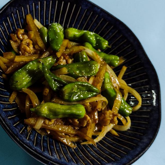 シシトウ豚肉カレー炒め/O'sam | Snapdish[スナップディッシュ]