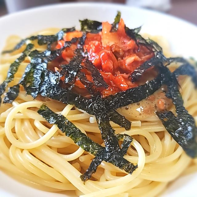 ランチに納豆キムチパスタ/hideto | Snapdish[スナップディッシュ]