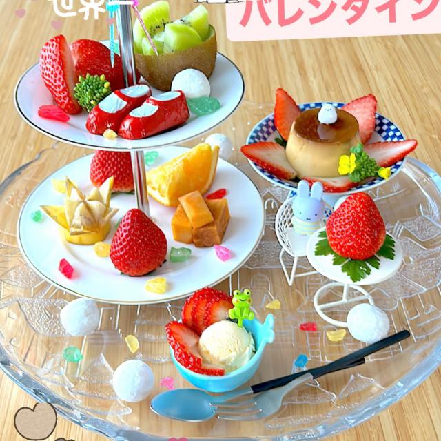 バレンタインプレート/akkiy | Snapdish[スナップディッシュ]