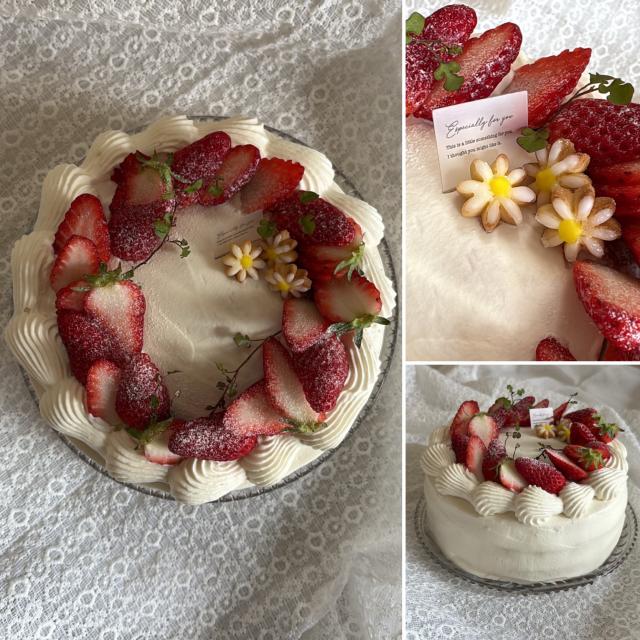 次女19歳の誕生日ケーキ完成/marksweets | Snapdish[スナップディッシュ]