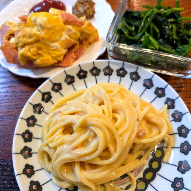 カルボナーラでブランチ/aoi | Snapdish[スナップディッシュ]